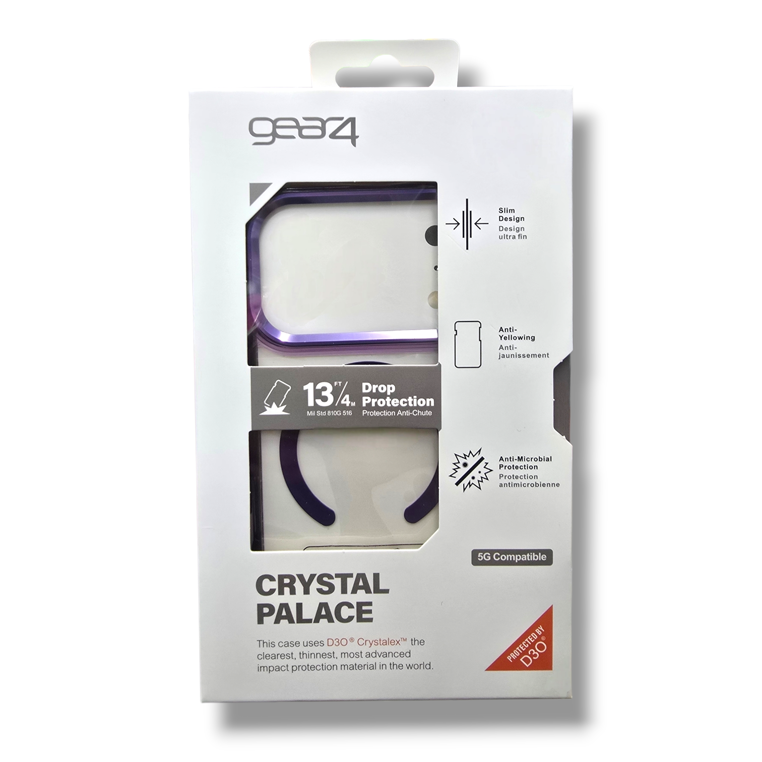 IPHONE 17 PRO - ESTUCHE TRASPARENTE COLECCION GEAR4 CRYSTAL PALACE MAG ...